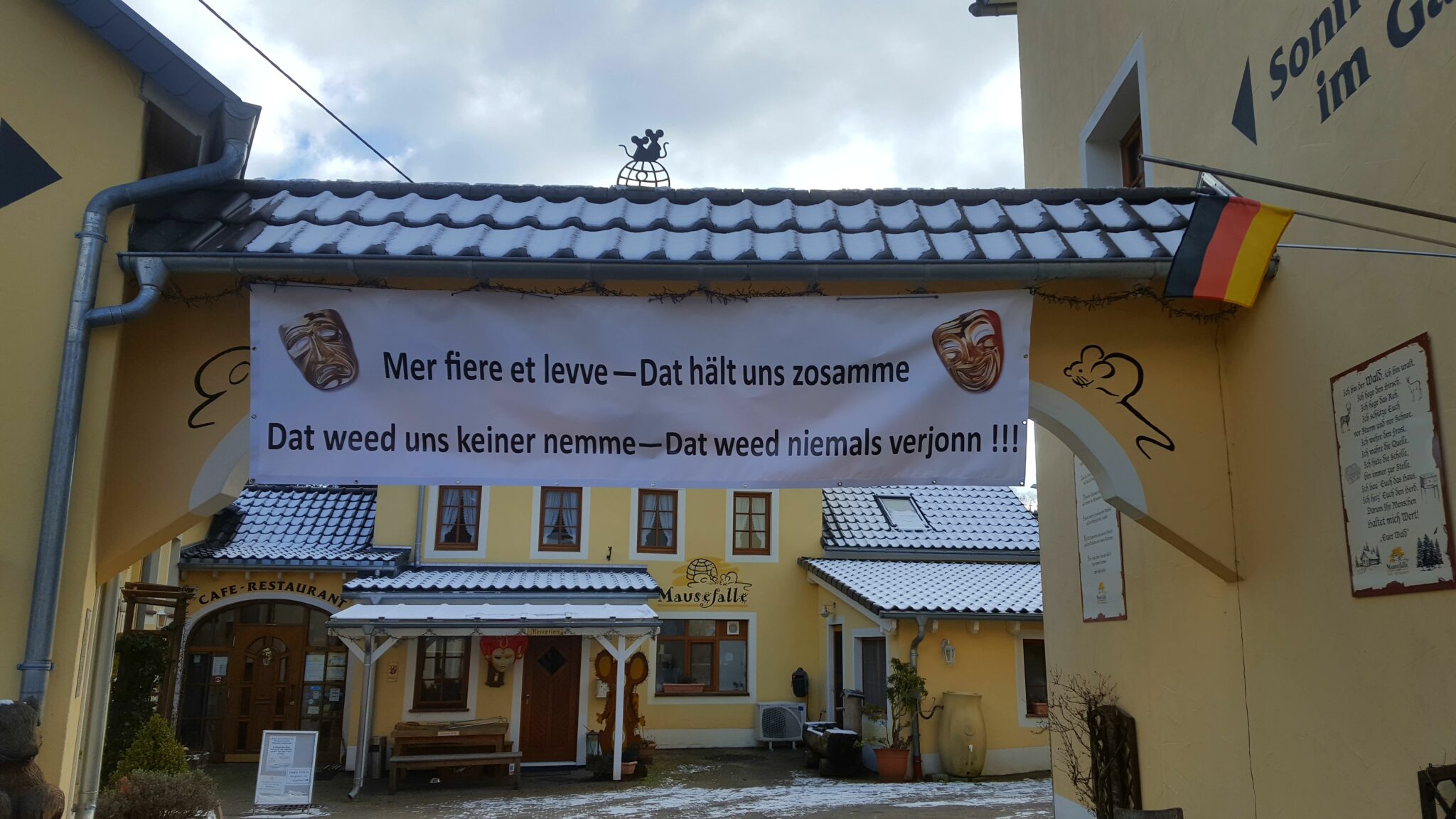 Die Mausefalle in Neroth lässt sich auch im Lockdown nicht unterkriegen ...