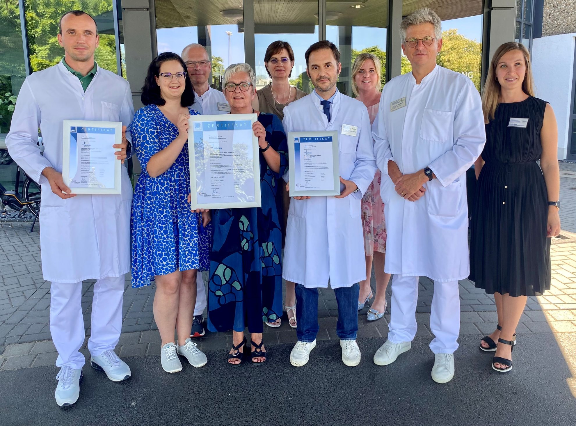 Drei Re-Zertifizierungen auf einen Schlag für das Krankenhaus Maria ...